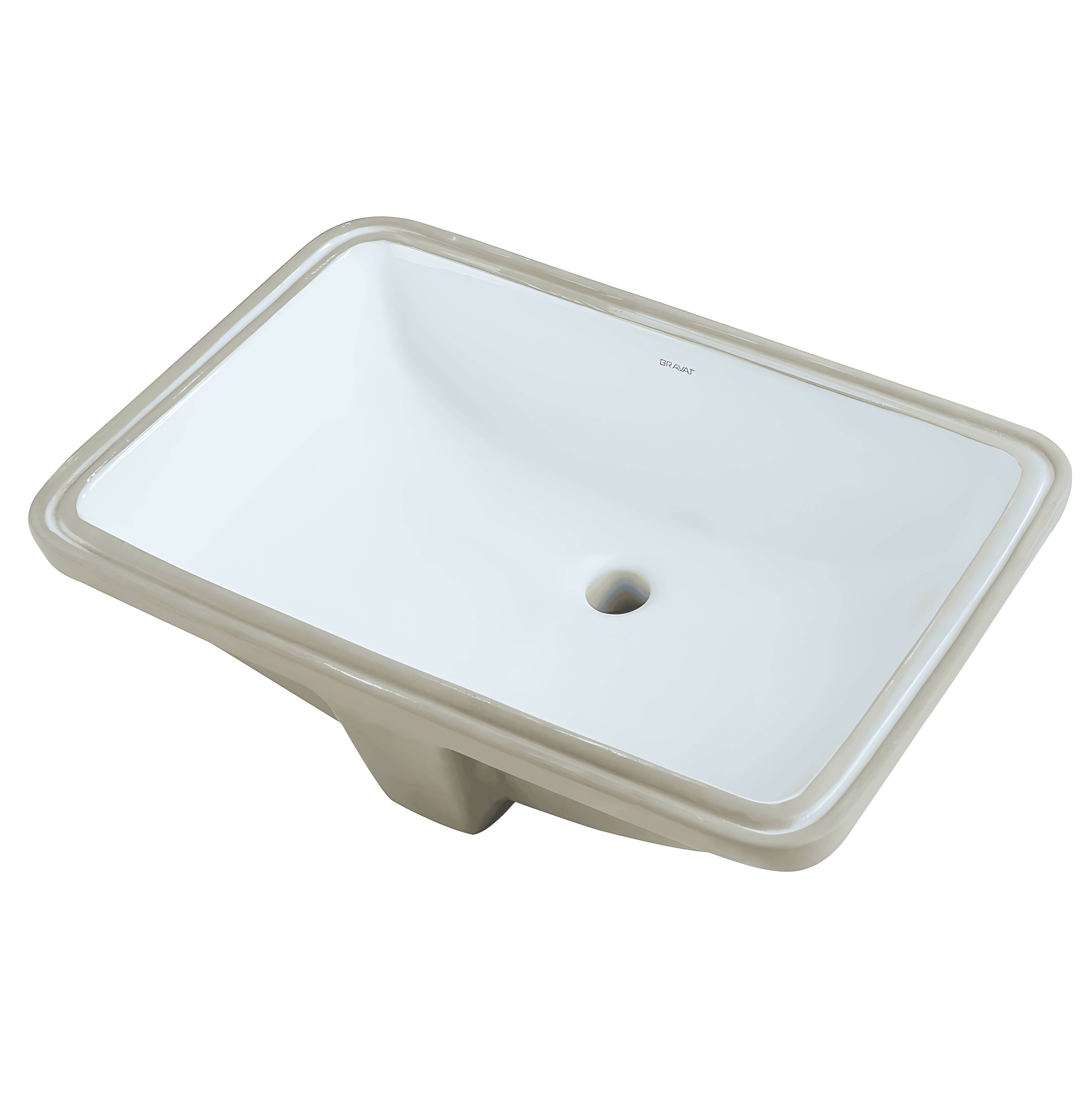 Under-counter Basin - 595x 415 C22212W-ENG Bravat
