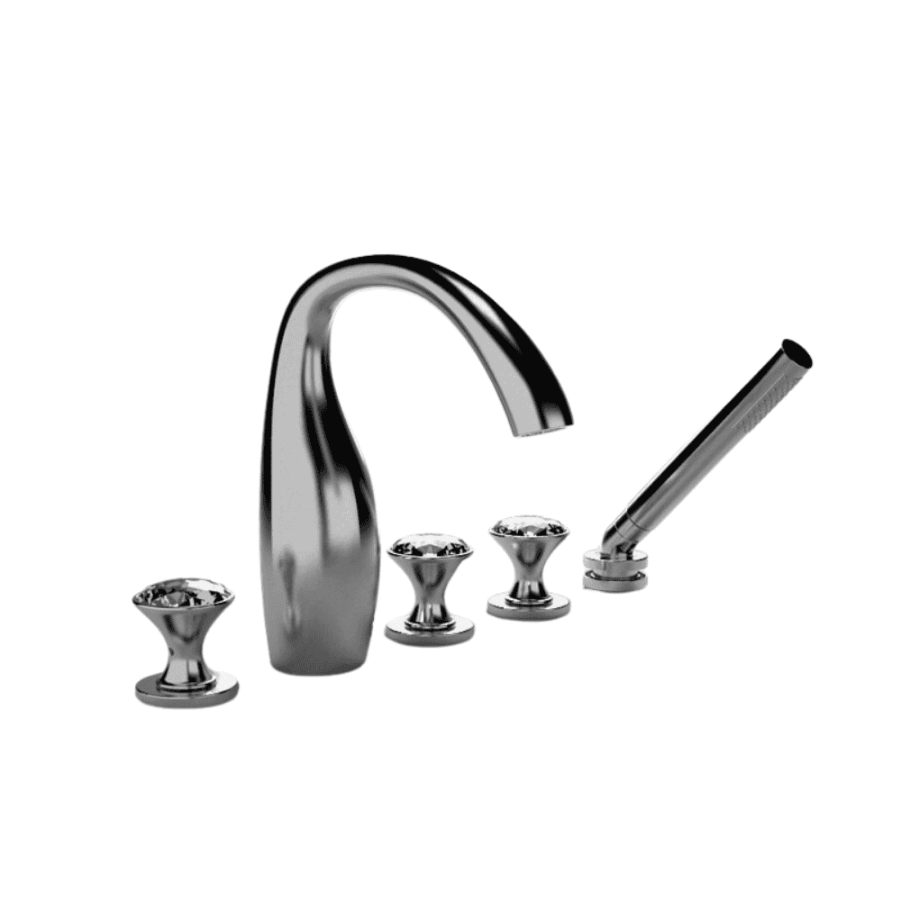 Three Handles 5-hole Bath & Shower Mixer F54287C-ENG Bravat